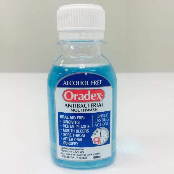 Oradex Antibacterial Mouthwash - 90ml | Lazada