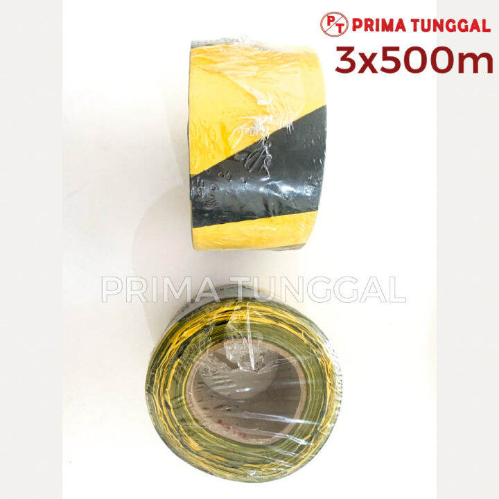 Garis Polisi 3 X 500 M Police Line Barricade Kuning Hitam Safety Line ...