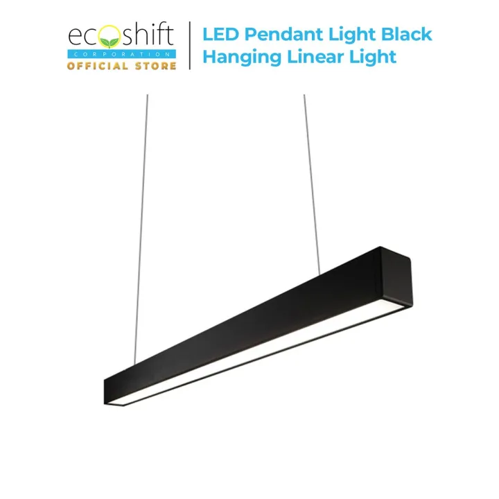Ecoshift LED Pendant Light Black Hanging Linear Light | Lazada PH