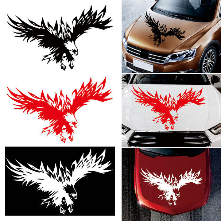 JPK【Ready Stock】Car Hood Eagle Decal Flying Wings Eagle Tribal Pattern ...