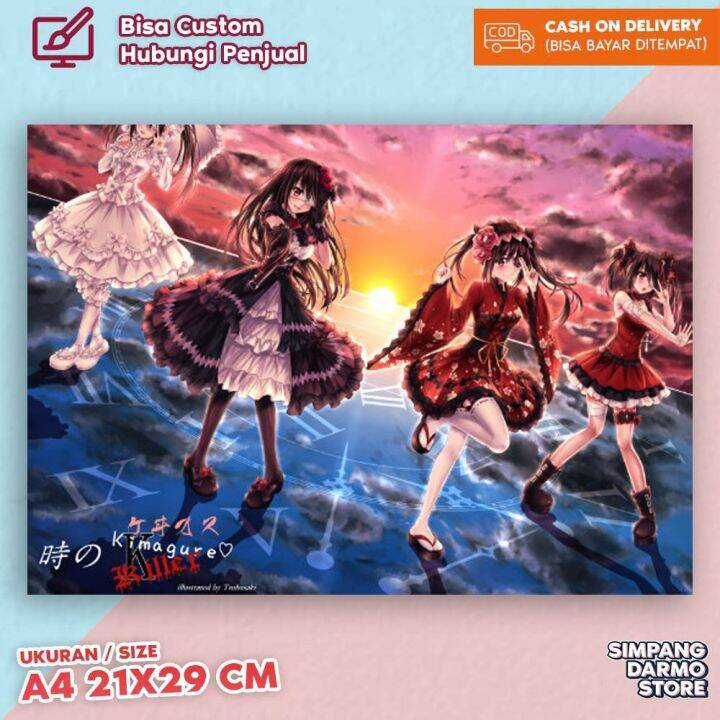 Poster Date A Live DAL Tohka Kurumi Shido Kotori Origami Mio | bisa ...