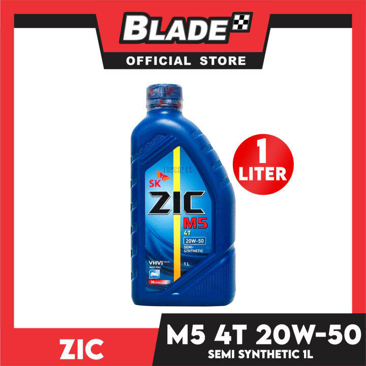 SK ZIC M5 4T 20W-50 Semi-Synthetic 1 Liter | Lazada PH