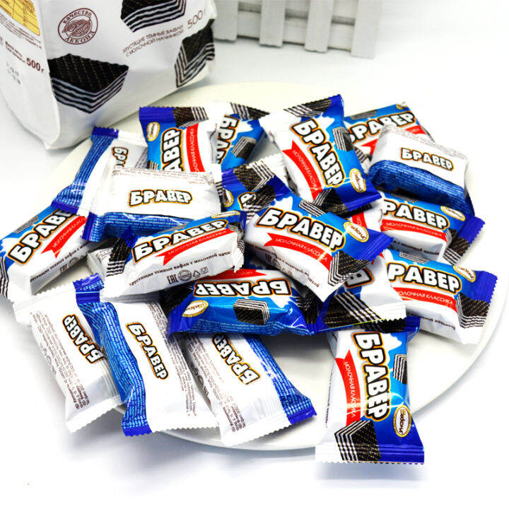 Russia imported Oreo wafer cookies and cream sandwich wafer 500g ...