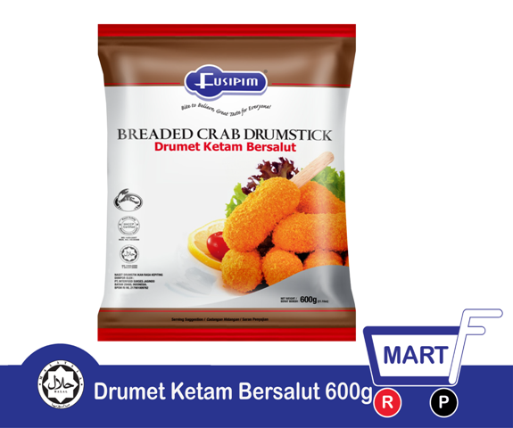 FUSIPIM Breaded Crab Drumstick 600g (Drumet Ketam Bersalut) [KL, Klang ...