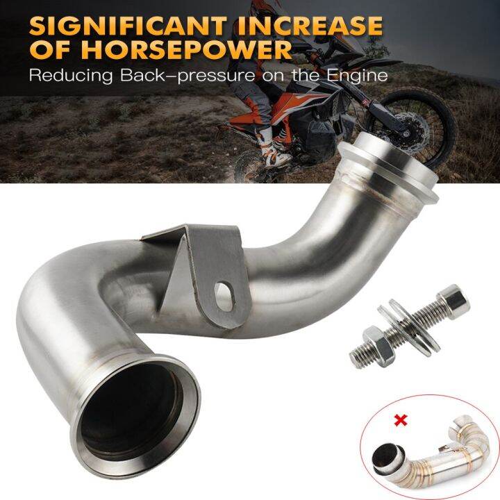 Steel Exhaust Decat Pipe Downpipe for KTM 790 Adventure 2019 2020 2021 ...
