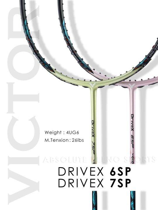 VICTOR Drivex 6SP/ Drivex 7SP Badminton Racket | Lazada