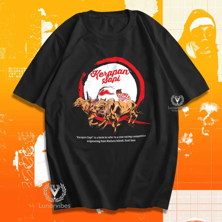 Kaos Indonesian Culture / Kaos Kesenian Kerapan Sapi / Baju Nusantara ...