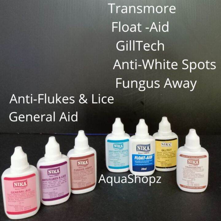 Nika Fish Med Transmore General Aid Float Aid Fungus Away Anti White ...