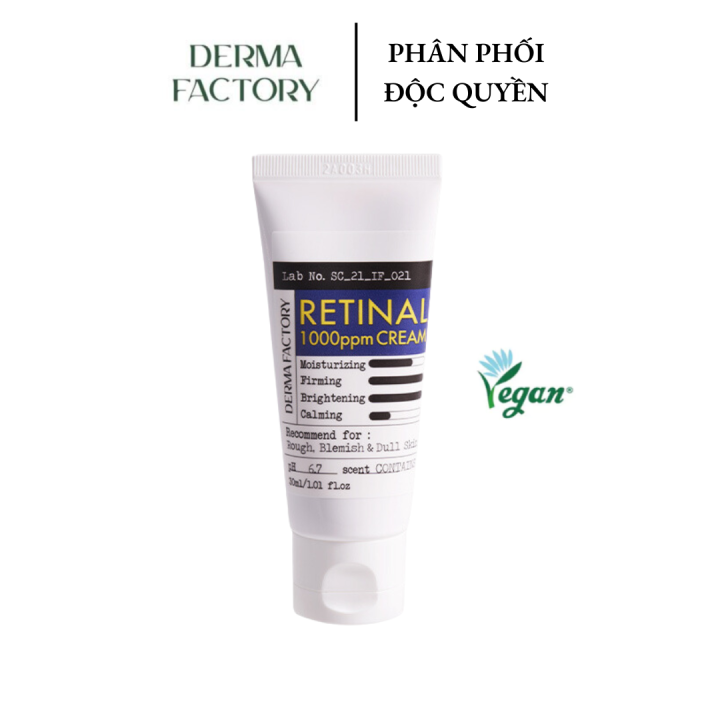Kem dưỡng ban đêm chống lão hóa Derma Factory Retinal 1000ppm Cream ...