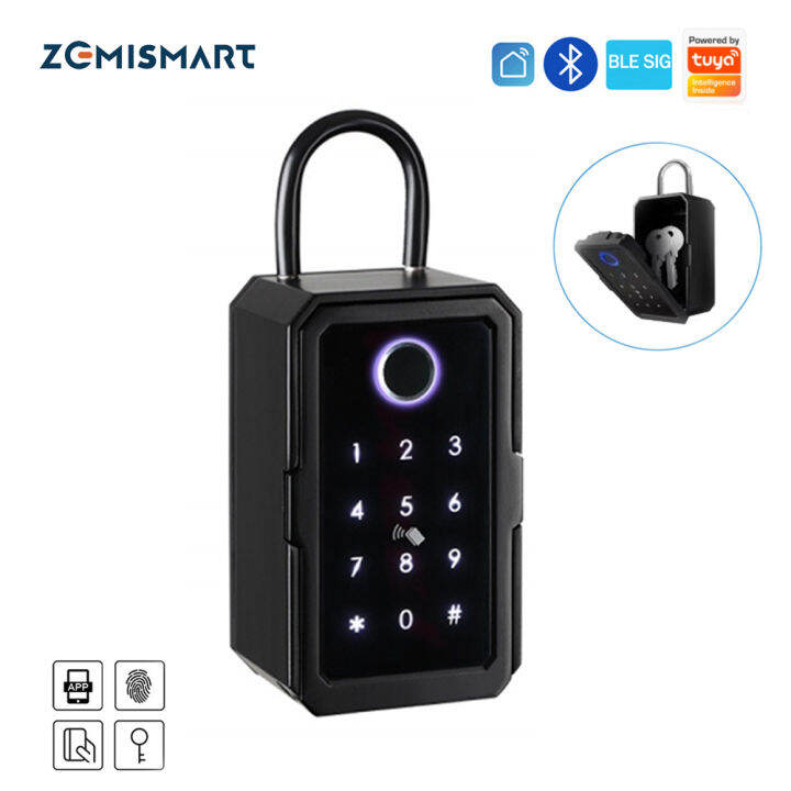 Zemismart Tuya Smart KeyBox Key Safe Wall mounted/Hangable,Keypad ...