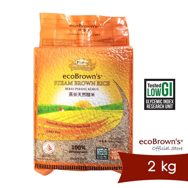 ecoBrown's Steam Brown Rice [ 2kg ] | Lazada