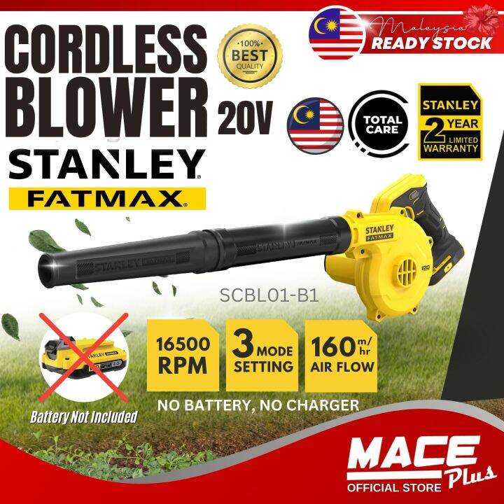STANLEY Fatmax Air Blower Cordless Lithium Battery 2.0Ah 20V No Battery ...