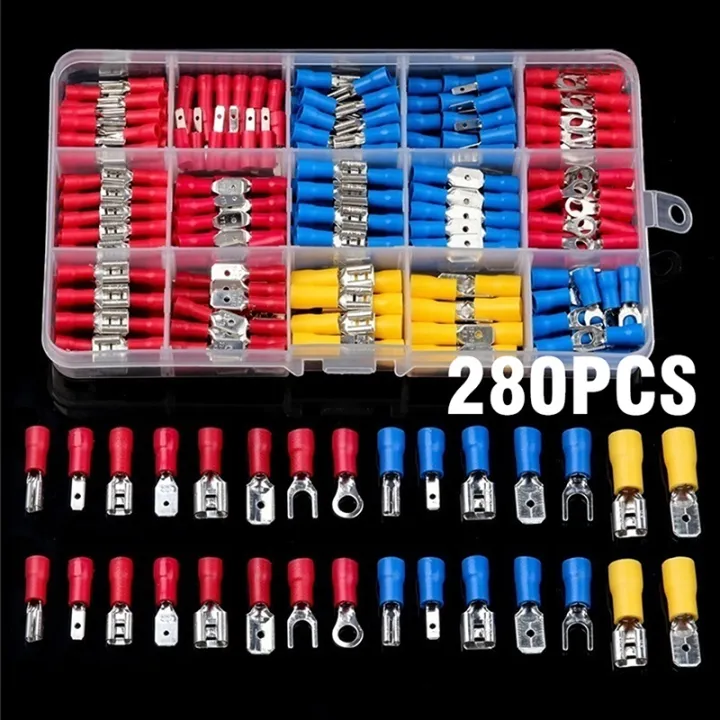 [four seasonspet]280PCS Assorted Female Male Terminal Insulated ...