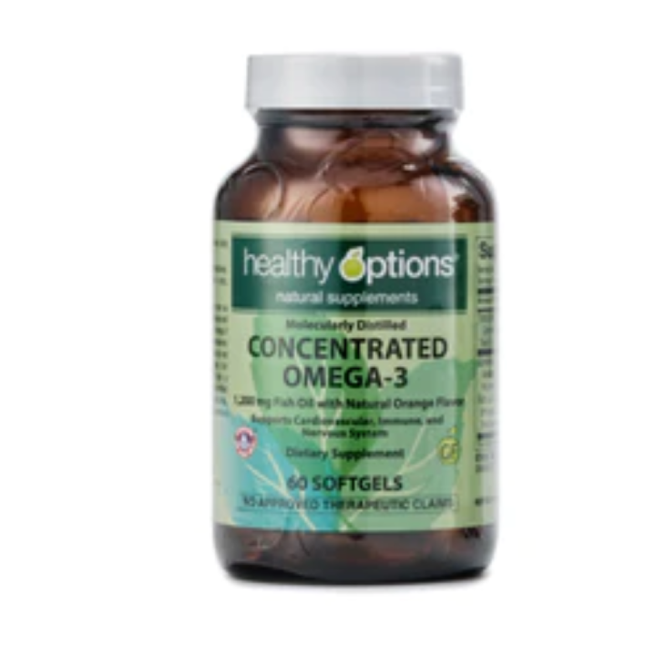 Well Wise | Healthy Options Concentrated Omega 3 1,200mg 60 Softgels ...