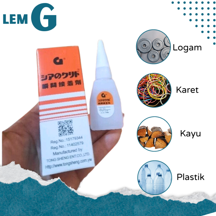 Lem G Korea Super Kuat (1pcs) Lem G Serbaguna Lem Besi Plastik ...
