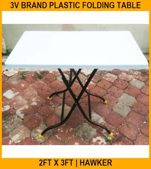 3v Brand Plastic Folding Table 2ft X 3ft | Hawker Table | Rectangle ...