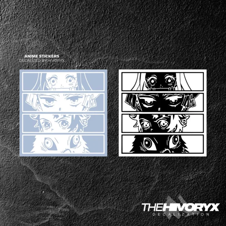 「NEZUKO ZENITSU TANJIRO INOSUKE | DEMON SLAYER」ANIME SERIES CAR DECAL ...