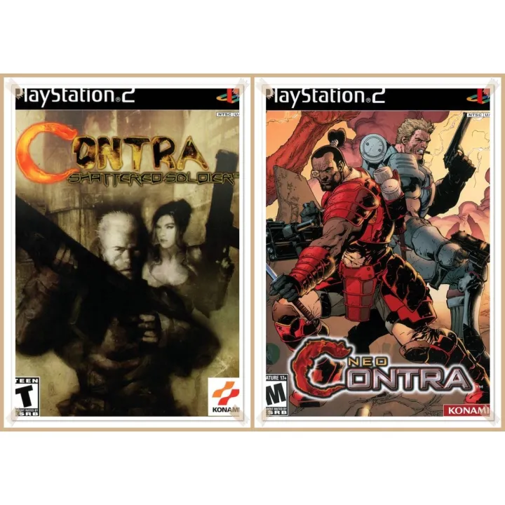 Contra คอนทร้า Contra: Shattered Soldier และ Neo Contra PS2 Playstation ...