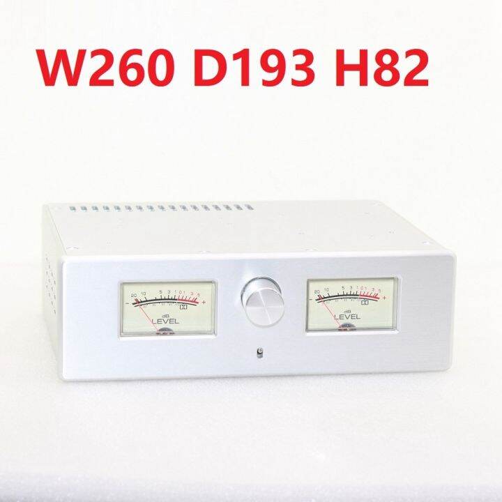 2608 Power Amplifier Case Double VU Meter All Aluminum Alloy Ear ...