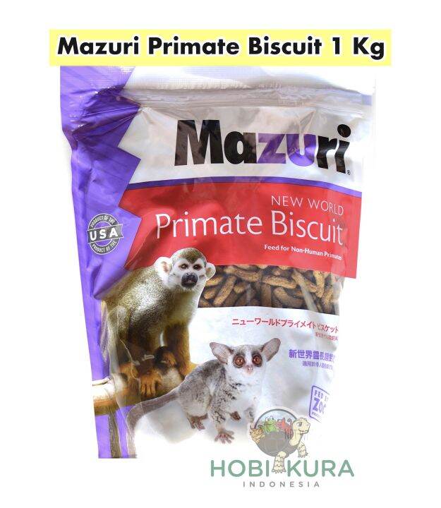 MAZURI New World Monkey Primate Biscuit 1 Kg / Makanan Sugar Glider ...