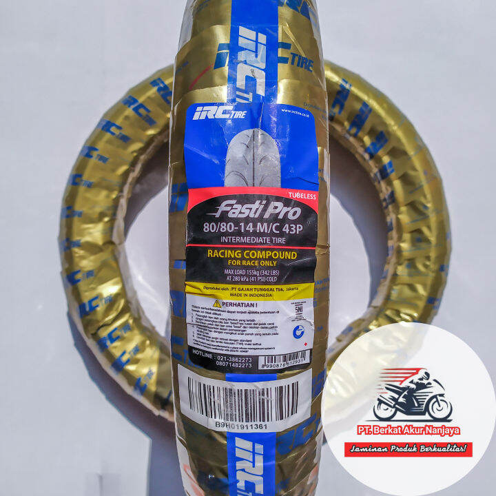 IRC Fasti Pro 80/80-14 Ban Matic Racing Road Race Soft Compound ...