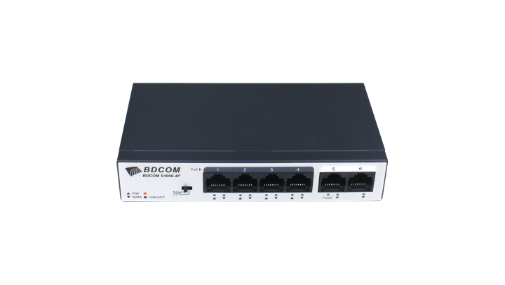 BDCOM Unmanaged 4 Port PoE Switch (S1006-4P) | Lazada