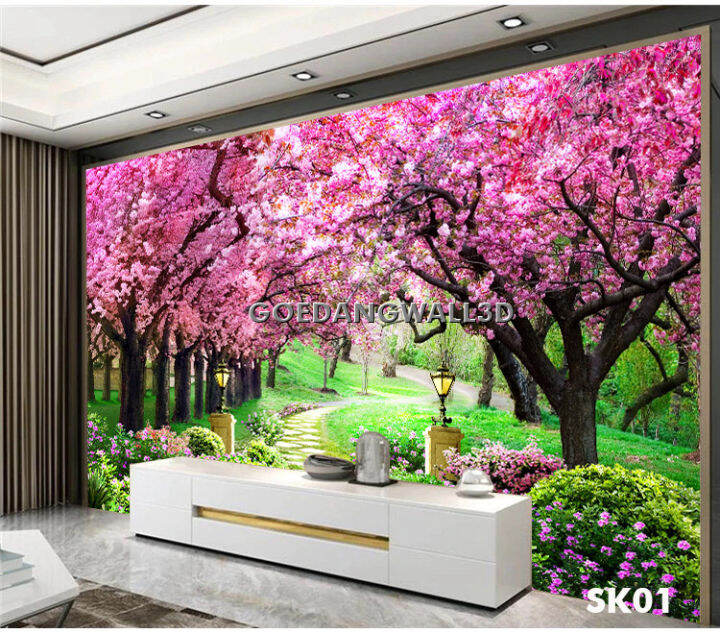 New Arrivall wallpaper custom Bunga Sakura - wallpaper bunga 3d sakura ...