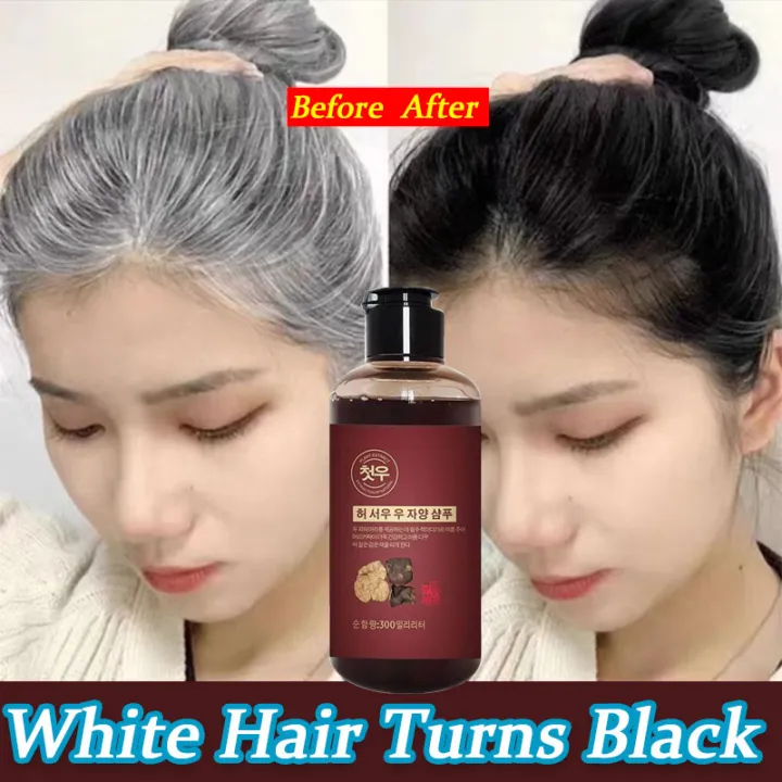 White Hair Turns Black Repair Hair Color Black Shampoo Hair Dye Paste Lazada Ph