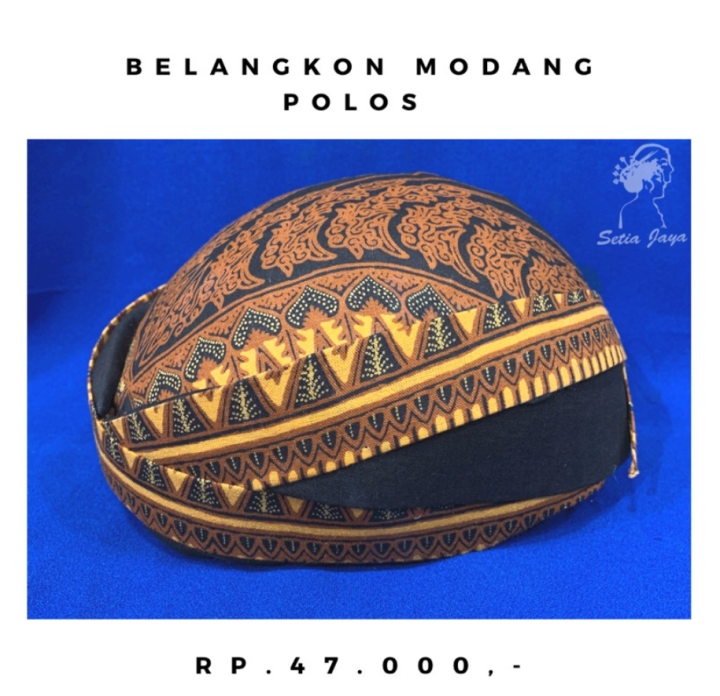Belangkon Modang Polos /Belangkon Modang Dewasa/ Topi Adat Jawa Sunda | Lazada Indonesia