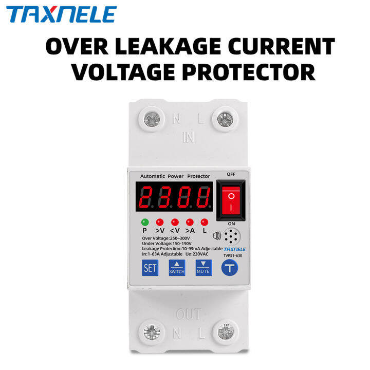 63A Leakage Protection Circuit Breaker Over And Under Voltage Over ...