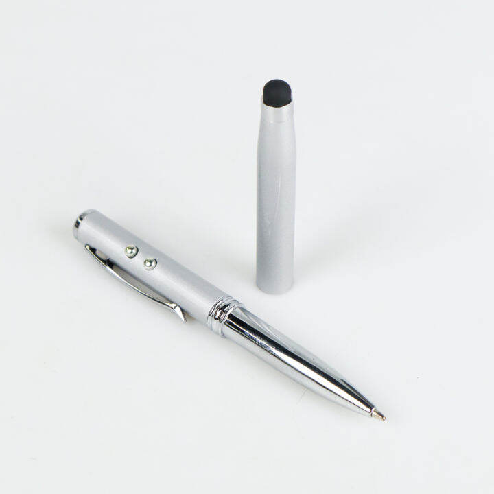 Senter Laser Pointer Pen dan Stylus bahan alumunium Panjang 125 mm ...