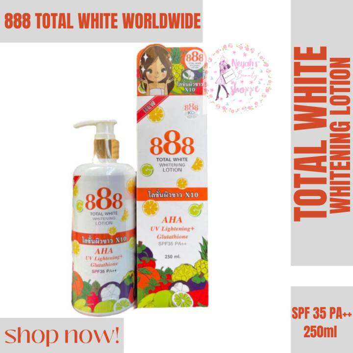 888 Total White Whitening Lotion 250ml | Lazada PH