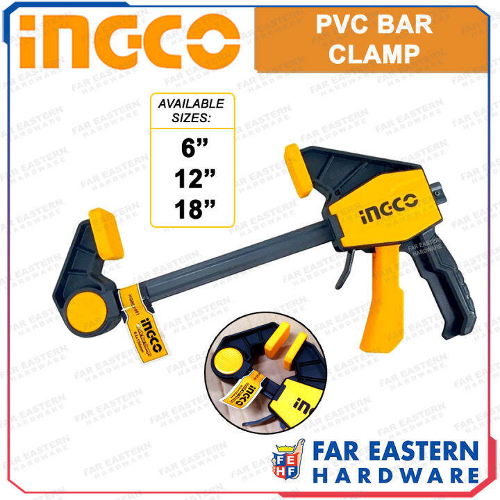 INGCO PVC Bar Clamp Quick Release 6" | 12" | 18" INHT | Lazada PH