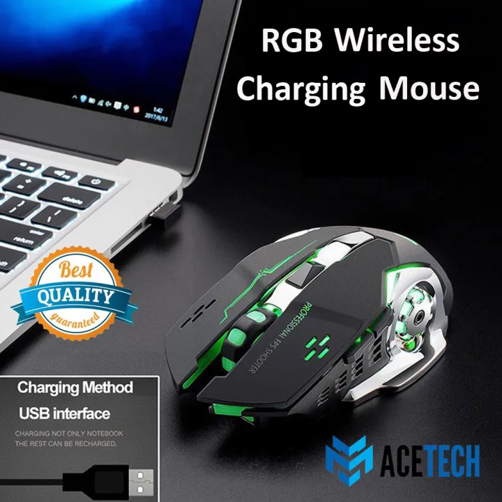 Acetech RGB Wireless ReChargable Gaming Mouse 2.4Ghz | Lazada Indonesia
