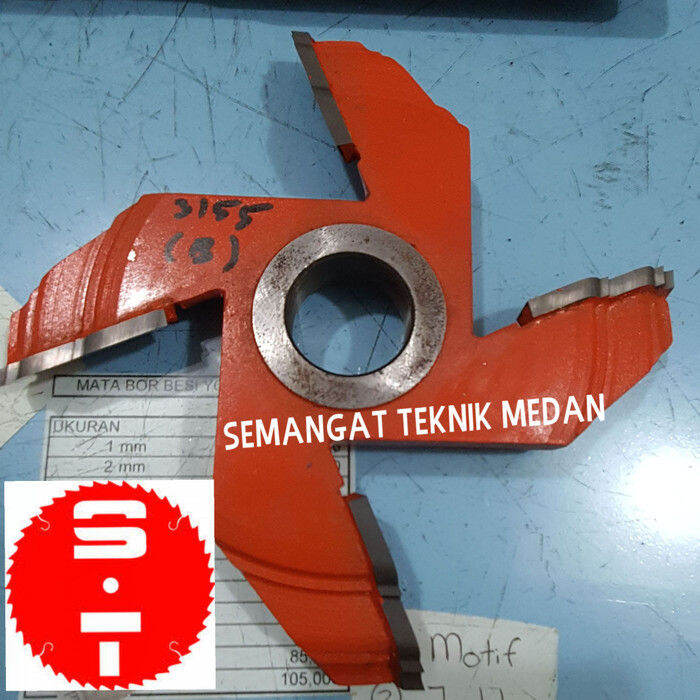 3155 MATA PISAU PROFIL ROUTER DUDUK BUNGA SPINDLE KAYU 7" 3155 BAWAH ...
