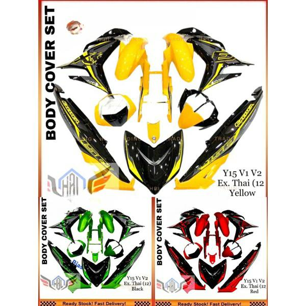Y15 Y15ZR V1 V2 TANAM STICKET EXCITER THAI FOUR KING BODY COVER SET ...