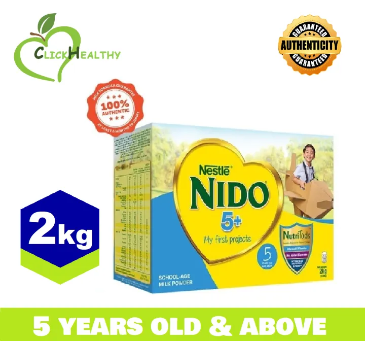 NIDO 5+ 2kg Powdered Milk Drink Children Above 5 Years Old > NIDO 5 ...