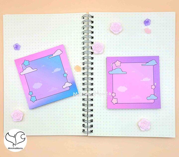Aesthetic Handcrafted Notepad | Handmade Memo Pad | Cute | Aesthetic ...