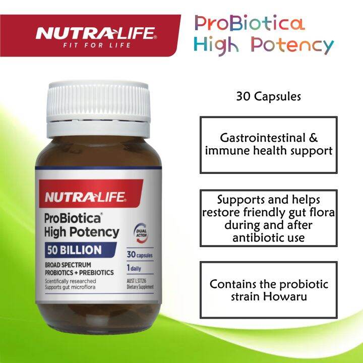 Nutra Life Probiotica High Potency 30's / 50's | Lazada