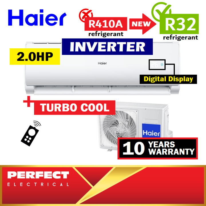 Haier 2.0HP R32 Smart Inverter Air Conditioner HSU-19VQB22 | Lazada