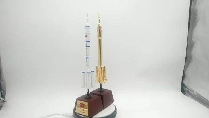 Long March 2 CZ-2F งานฝีมือโมเดลจรวดโลหะผสมการบินและอวกาศ ของตกแต่งบ้าน ...