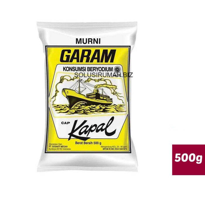 Garam Kapal 500gr 500G 500 G 1/2KG BERYODIUM PACKING 500 GR GRAM ...