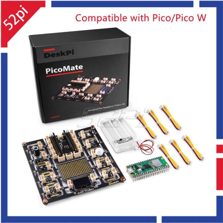 ใหม่! 52Pi V1.0 Deskpi Picomate ด็อกต่อขยายสำหรับราสเบอร์รี่ Pi Pico / Pico W พร้อมส่วนหัวของ ...