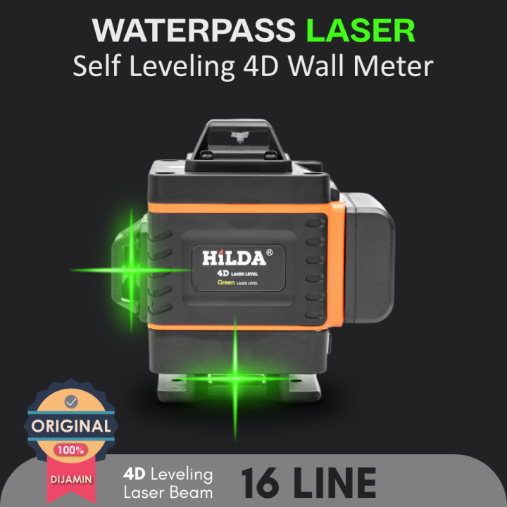 Taffware Hilda Mesin Self Leveling Laser 4D 16 Line with Remote ...