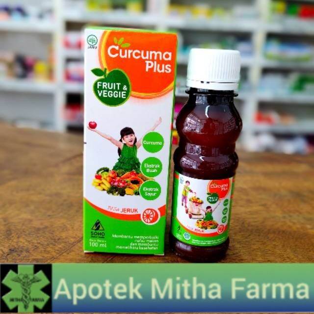 CURCUMA PLUS FRUIT AND VEGGIE 100ML | Lazada Indonesia