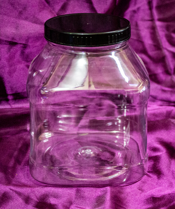 A0149 PET Plastic Jar 2 Liter Wide Mouth Square Jar with Induction ...