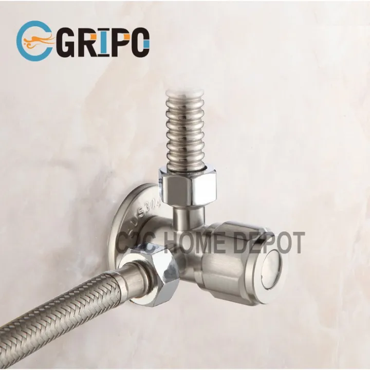 gripo fouset GRIPO sus304 stainless 2 way angle valve 90 degrees angle ...