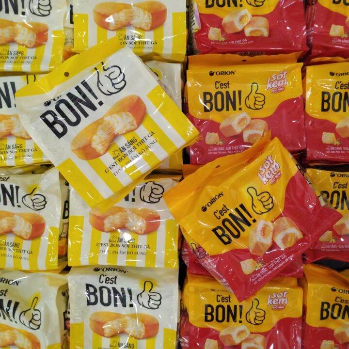 Banh Bong Lan Soi Thit Ga C'EST BON ORION - Chicken / Cheese Cake 85g ...