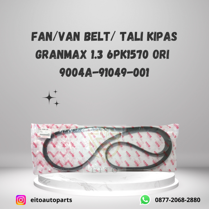Fan/Van Belt / Tali kipas GranMax 1.3 6PK1570 ORI 9004A-91049-001 | Lazada Indonesia