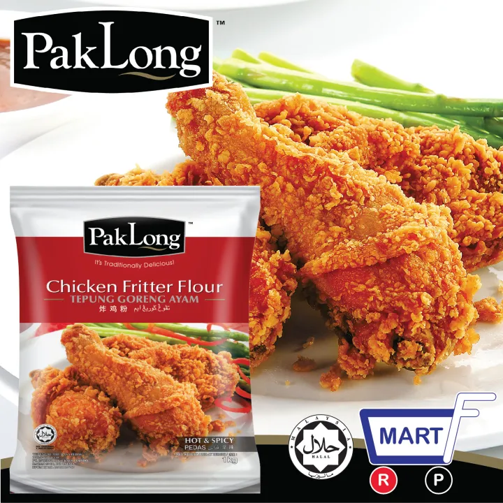 PAKLONG Chicken Fritter Flour HOT & SPICY 1kg / 500g / 200g (Tepung ...